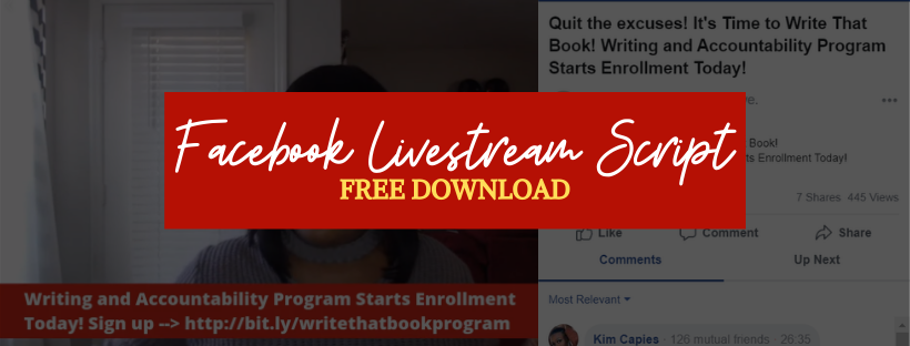 Facebook Livestream Script